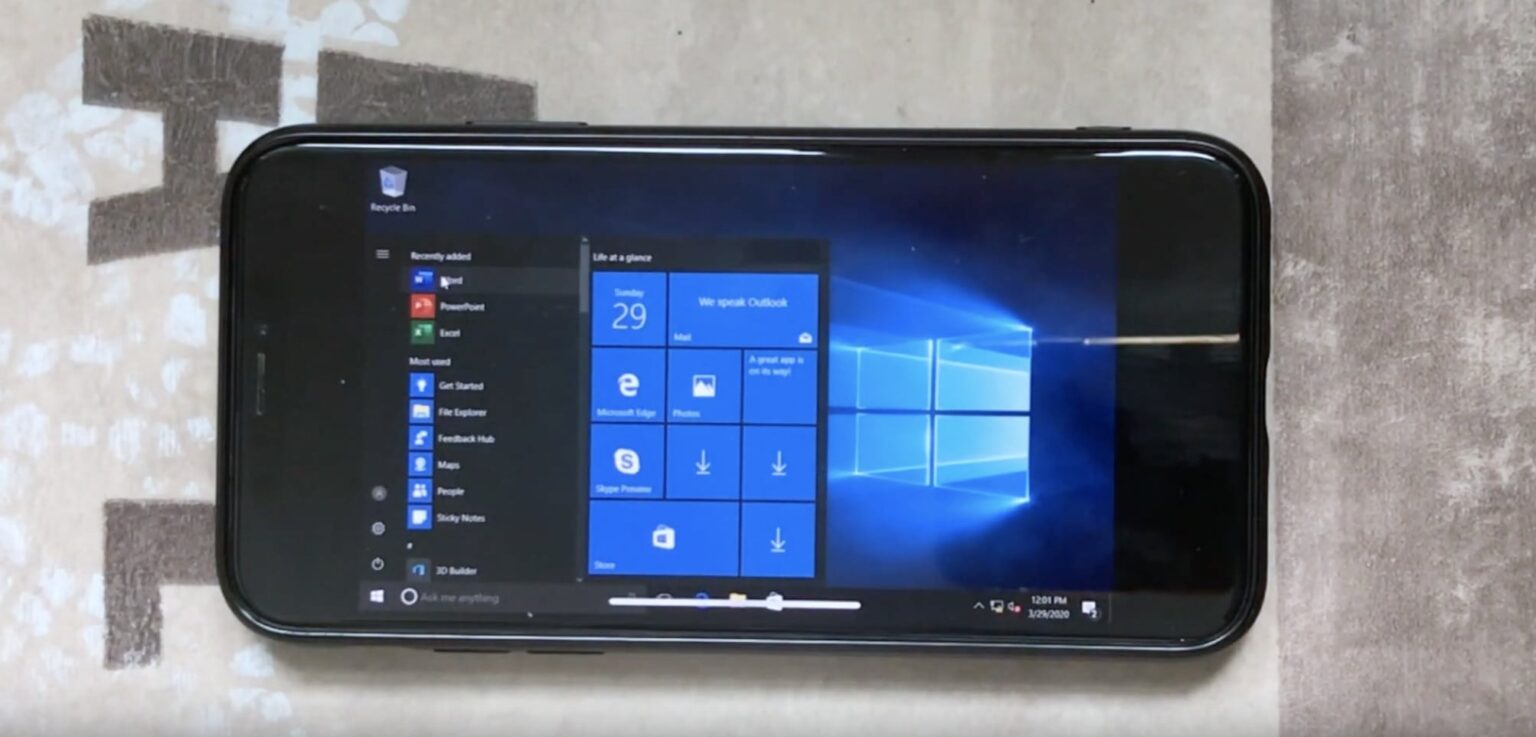 Windows-10-iPhone-X-1 - Новини за компютри, смартфони, технологии и наука